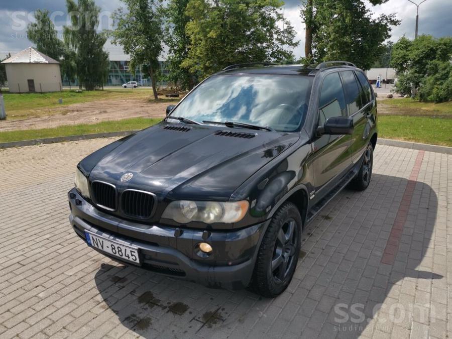 Черный БМВ Х5 2004 в Резекне, объемом двигателя 3.00 л и пробегом 398 тыс. км за 2150 €, фото 1 на AUTOMOTO.COM.LV