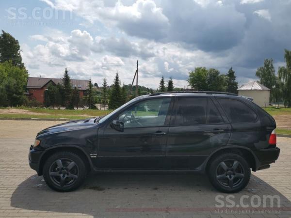 Black BMW X5 2004 in Rezekne, with an engine capacity of 3.00 L and mileage of 398 thousand km for 2150 €, photo 2 on AUTOMOTO.COM.LV