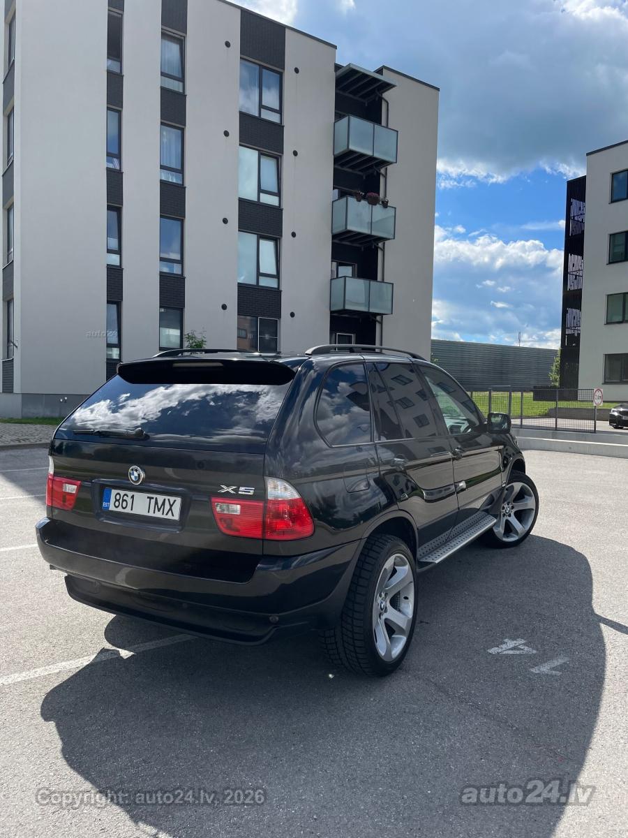 Black BMW X5 2004 in Tartu, with an engine capacity of 3.00 L and mileage of 242 thousand km for 8499 €, photo 5 on AUTOMOTO.COM.LV
