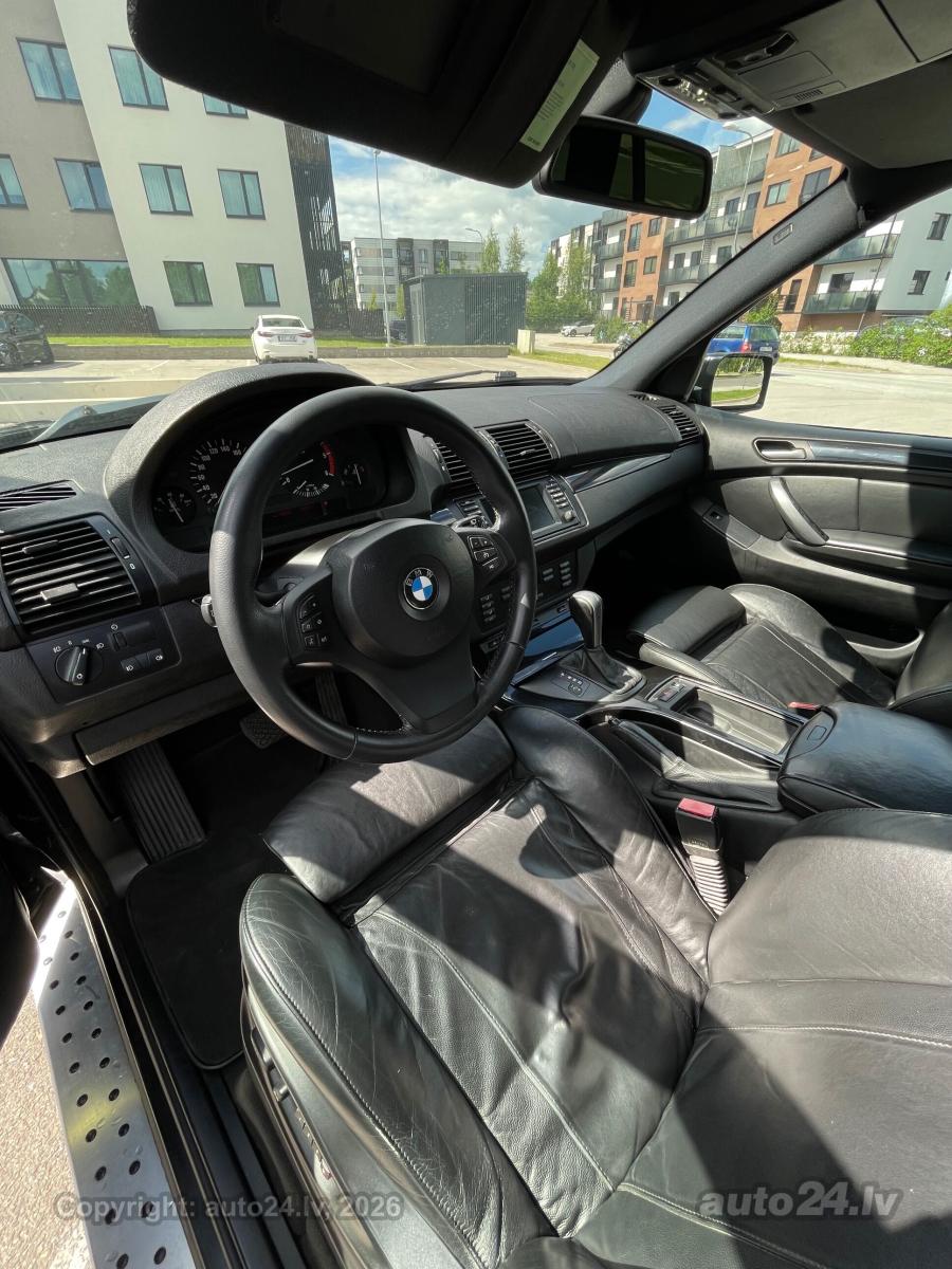 Black BMW X5 2004 in Tartu, with an engine capacity of 3.00 L and mileage of 242 thousand km for 8499 €, photo 9 on AUTOMOTO.COM.LV