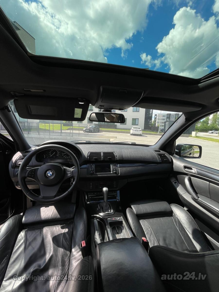 Black BMW X5 2004 in Tartu, with an engine capacity of 3.00 L and mileage of 242 thousand km for 8499 €, photo 15 on AUTOMOTO.COM.LV