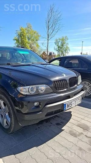 Черный БМВ Х5 2004 в Елгава, объемом двигателя 3.00 л и пробегом 350 тыс. км за 4500 €, фото  на AUTOMOTO.COM.LV