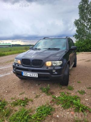 Black BMW X5 2004 in Talsi, with an engine capacity of 3.00 L and mileage of 450 thousand km for 4400 €, photo  on AUTOMOTO.COM.LV