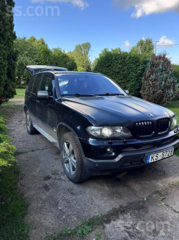 Melns BMW X5 2004 Ventspils, ar dzinēja tilpumu 3.00 L un nobraukumu 355 tūkst. km par 2600 €, foto 1 vietnē AUTOMOTO.COM.LV