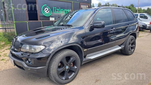 Black BMW X5 2004 in Riga, with an engine capacity of 3.00 L and mileage of 300 thousand km for 5500 €, photo 1 on AUTOMOTO.COM.LV