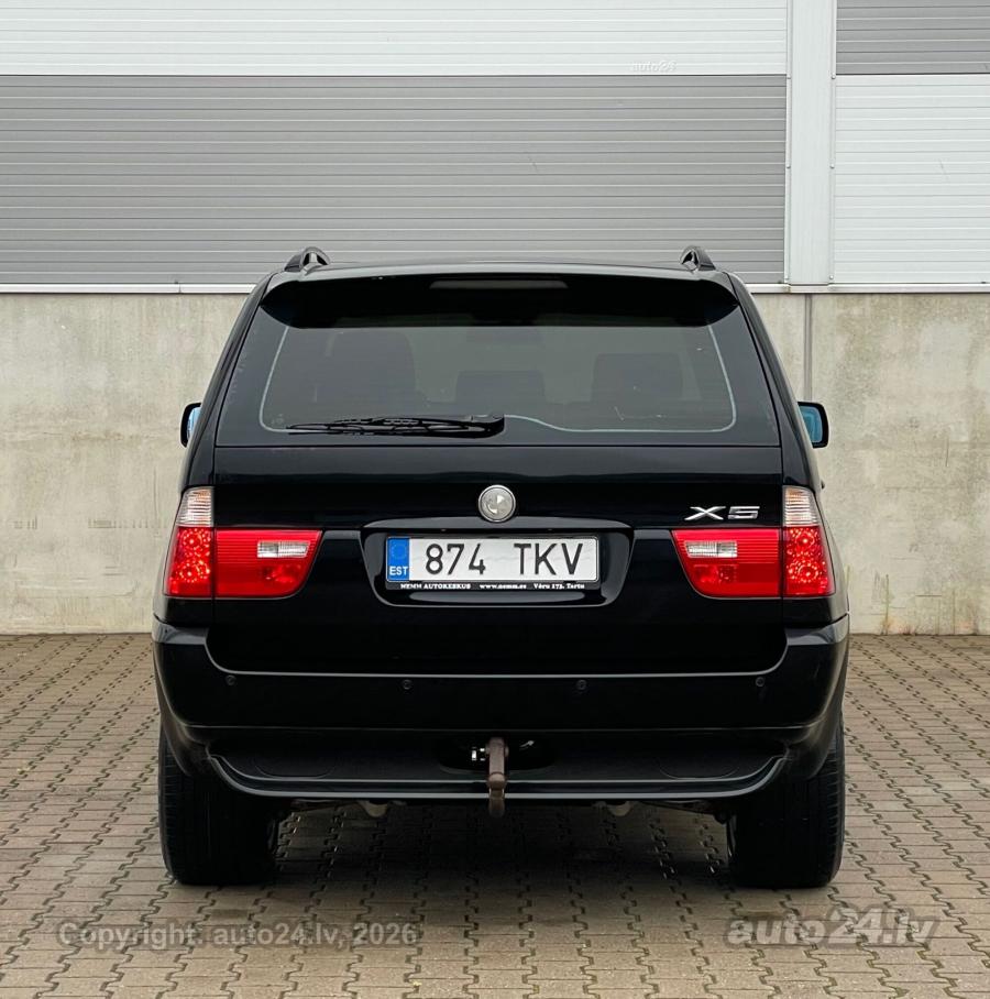 Black BMW X5 2004 in Tallinn, with an engine capacity of 3.00 L and mileage of 405 thousand km for 2990 €, photo 6 on AUTOMOTO.COM.LV