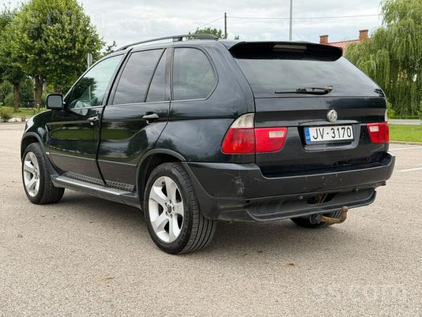 Black BMW X5 2004 in Bauska, with an engine capacity of 3.00 L and mileage of 525 thousand km for 3300 €, photo 3 on AUTOMOTO.COM.LV