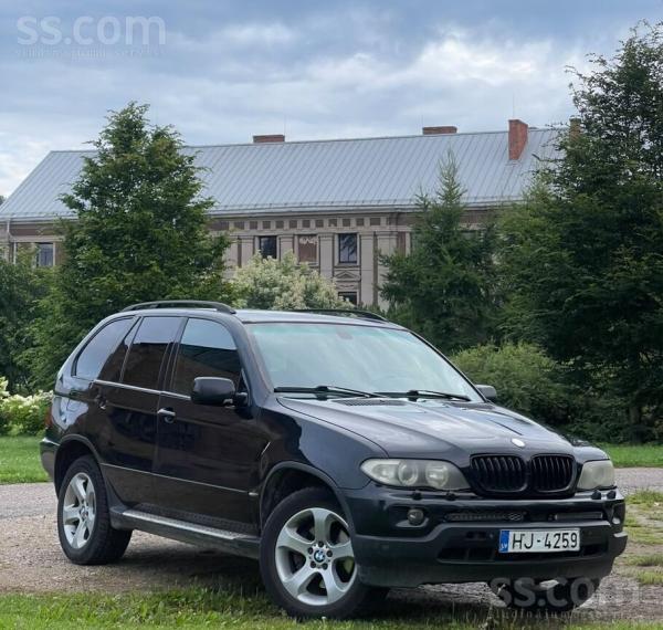 Melns BMW X5 2004 Jelgava, ar dzinēja tilpumu 3.00 L un nobraukumu 600 tūkst. km par 3500 €, foto 1 vietnē AUTOMOTO.COM.LV