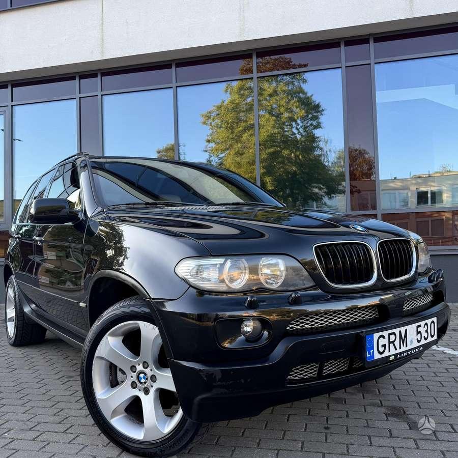Black BMW X5 2004 in Kaisiadorys, with an engine capacity of 2.99 L and mileage of 223 thousand km for 4750 €, photo 3 on AUTOMOTO.COM.LV