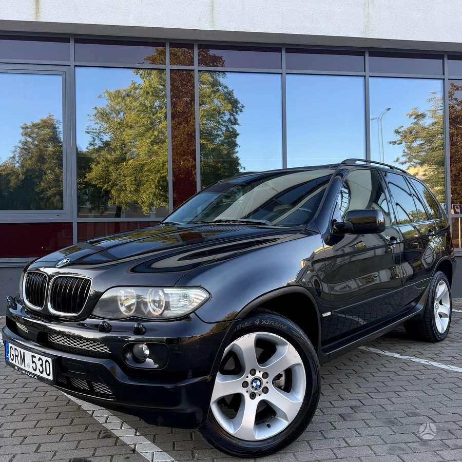 Black BMW X5 2004 in Kaisiadorys, with an engine capacity of 2.99 L and mileage of 223 thousand km for 4750 €, photo 6 on AUTOMOTO.COM.LV