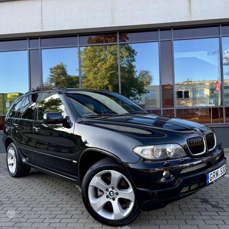 Black BMW X5 2004 in Kaisiadorys, with an engine capacity of 2.99 L and mileage of 223 thousand km for 4750 €, photo 7 on AUTOMOTO.COM.LV