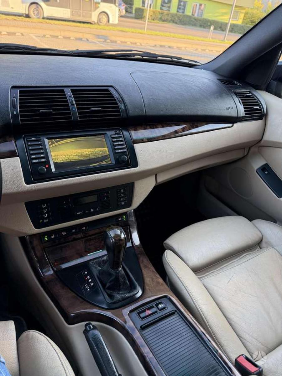 Black BMW X5 2004 in Kaisiadorys, with an engine capacity of 2.99 L and mileage of 223 thousand km for 4750 €, photo 25 on AUTOMOTO.COM.LV