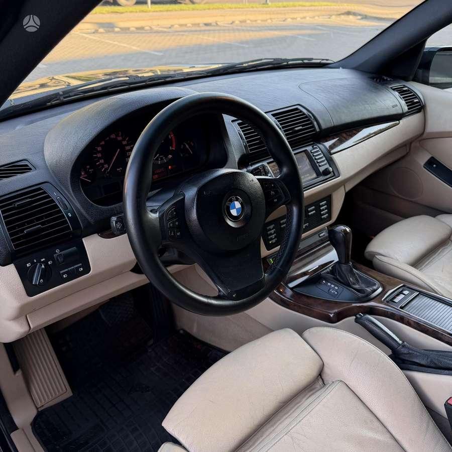 Black BMW X5 2004 in Kaisiadorys, with an engine capacity of 2.99 L and mileage of 223 thousand km for 4750 €, photo 29 on AUTOMOTO.COM.LV