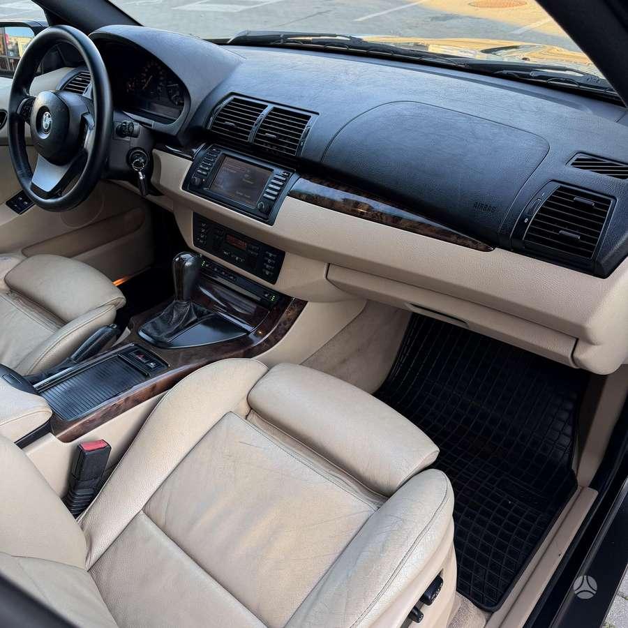 Black BMW X5 2004 in Kaisiadorys, with an engine capacity of 2.99 L and mileage of 223 thousand km for 4750 €, photo 35 on AUTOMOTO.COM.LV
