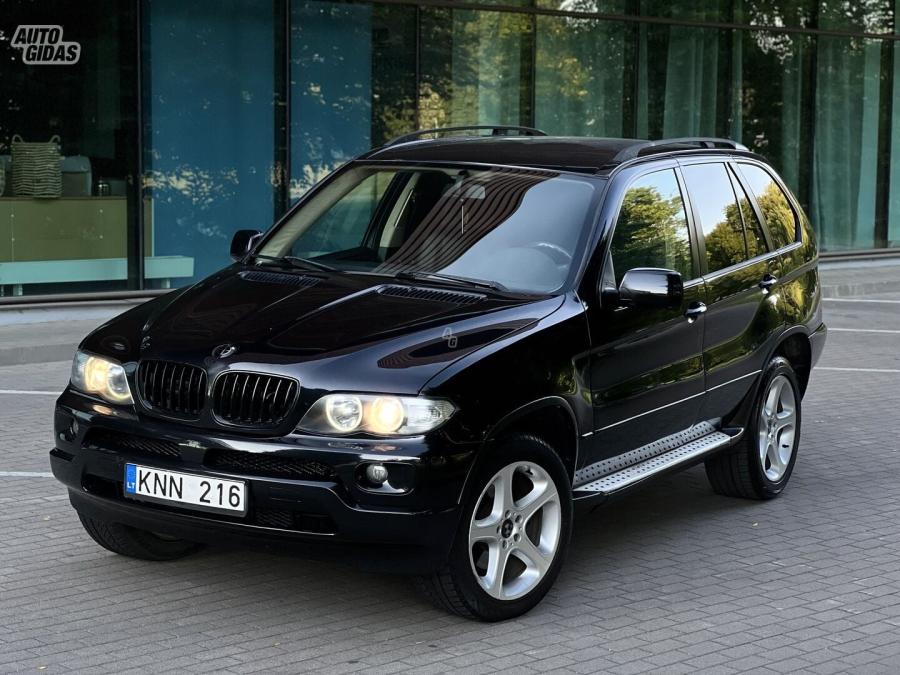 Black BMW X5 2004 in Kaunas, with an engine capacity of 3.00 L and mileage of 0 thousand km for 4200 €, photo 3 on AUTOMOTO.COM.LV