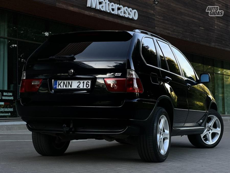 Black BMW X5 2004 in Kaunas, with an engine capacity of 3.00 L and mileage of 0 thousand km for 4200 €, photo 5 on AUTOMOTO.COM.LV