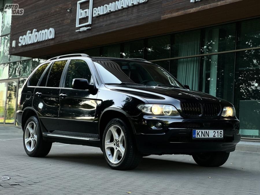 Black BMW X5 2004 in Kaunas, with an engine capacity of 3.00 L and mileage of 0 thousand km for 4200 €, photo 8 on AUTOMOTO.COM.LV