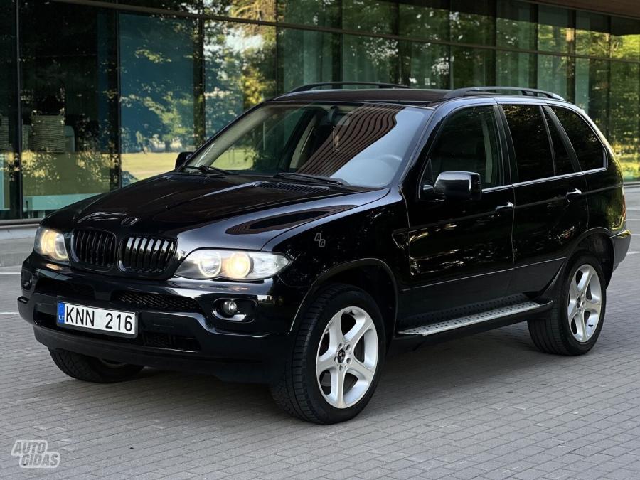Black BMW X5 2004 in Kaunas, with an engine capacity of 3.00 L and mileage of 0 thousand km for 4200 €, photo 9 on AUTOMOTO.COM.LV