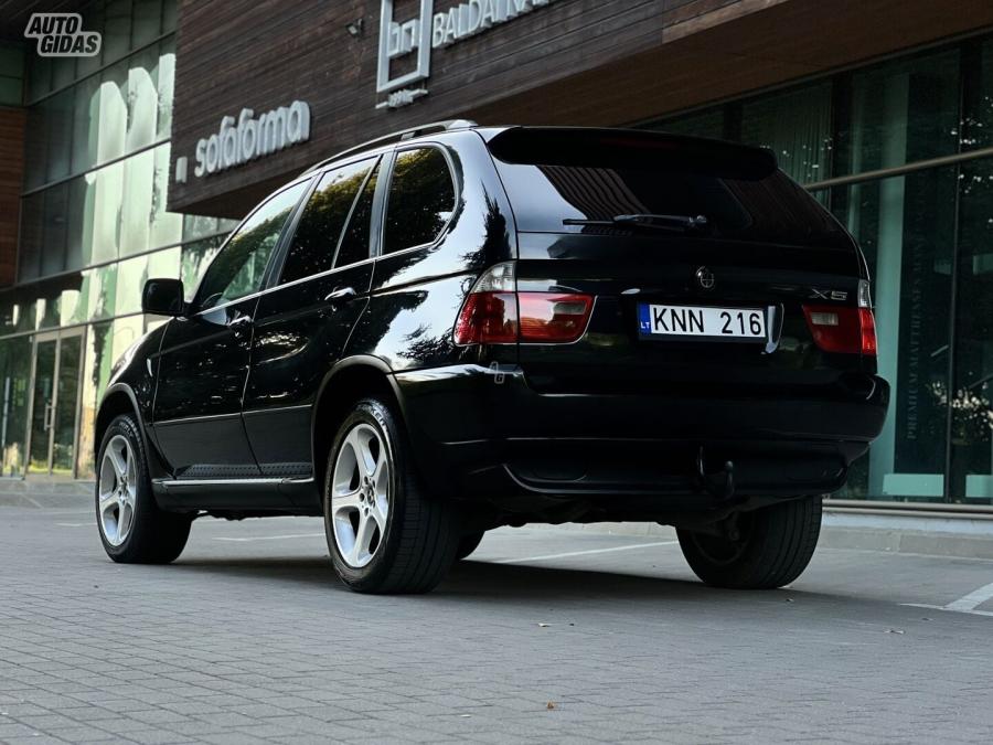 Black BMW X5 2004 in Kaunas, with an engine capacity of 3.00 L and mileage of 0 thousand km for 4200 €, photo 11 on AUTOMOTO.COM.LV