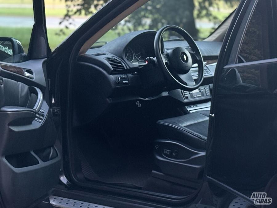 Black BMW X5 2004 in Kaunas, with an engine capacity of 3.00 L and mileage of 0 thousand km for 4200 €, photo 21 on AUTOMOTO.COM.LV