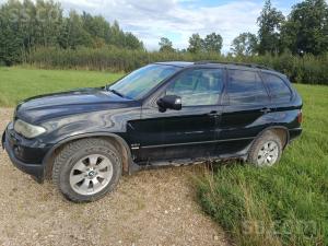 Black BMW X5 2004 in Aizkraukle, with an engine capacity of 3.00 L and mileage of 415 thousand km for 3900 €, photo  on AUTOMOTO.COM.LV