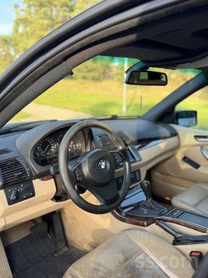 Black BMW X5 2004 in Riga, with an engine capacity of 3.00 L and mileage of 349 thousand km for 3300 €, photo 9 on AUTOMOTO.COM.LV
