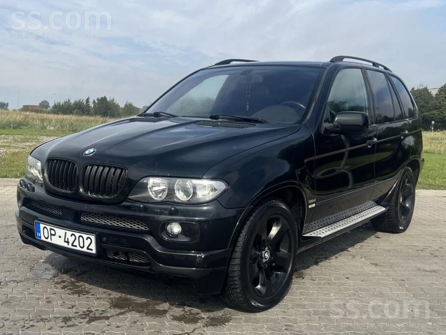Melns BMW X5 2004 Liepāja, ar dzinēja tilpumu 3.00 L un nobraukumu 378 tūkst. km par 3600 €, foto 1 vietnē AUTOMOTO.COM.LV