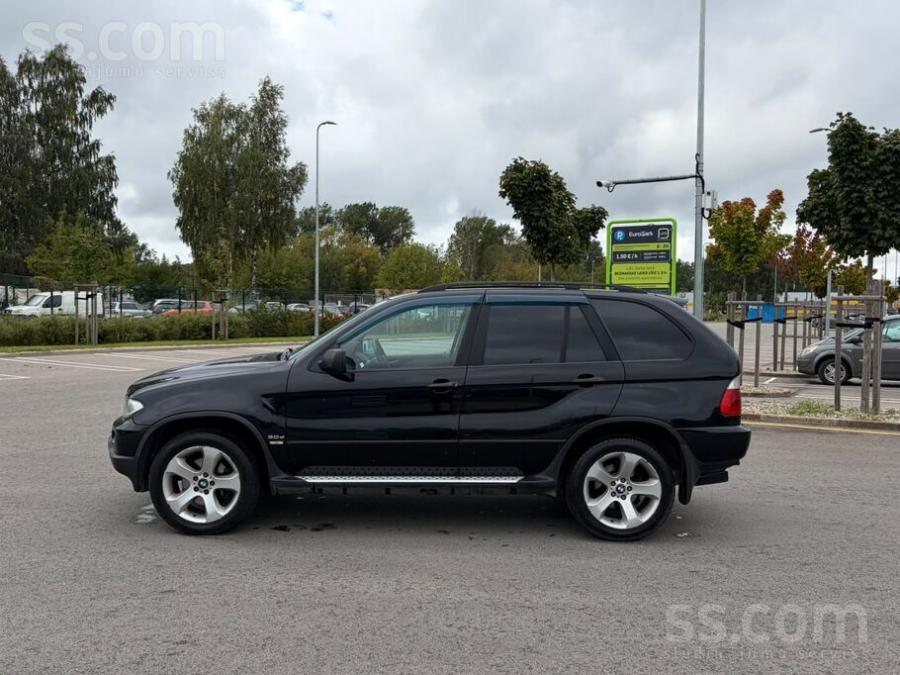 Black BMW X5 2004 in Riga, with an engine capacity of 3.00 L and mileage of 0 thousand km for 4790 €, photo 6 on AUTOMOTO.COM.LV