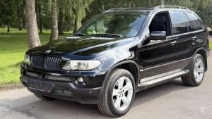 Black BMW X5 2004 in Panevezys, with an engine capacity of 2.99 L and mileage of 340 thousand km for 4800 €, photo  on AUTOMOTO.COM.LV