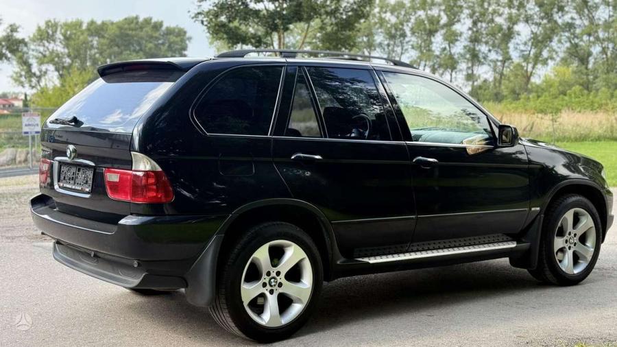 Black BMW X5 2004 in Panevezys, with an engine capacity of 2.99 L and mileage of 340 thousand km for 4800 €, photo 7 on AUTOMOTO.COM.LV