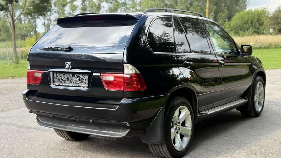 Black BMW X5 2004 in Panevezys, with an engine capacity of 2.99 L and mileage of 340 thousand km for 4800 €, photo 8 on AUTOMOTO.COM.LV