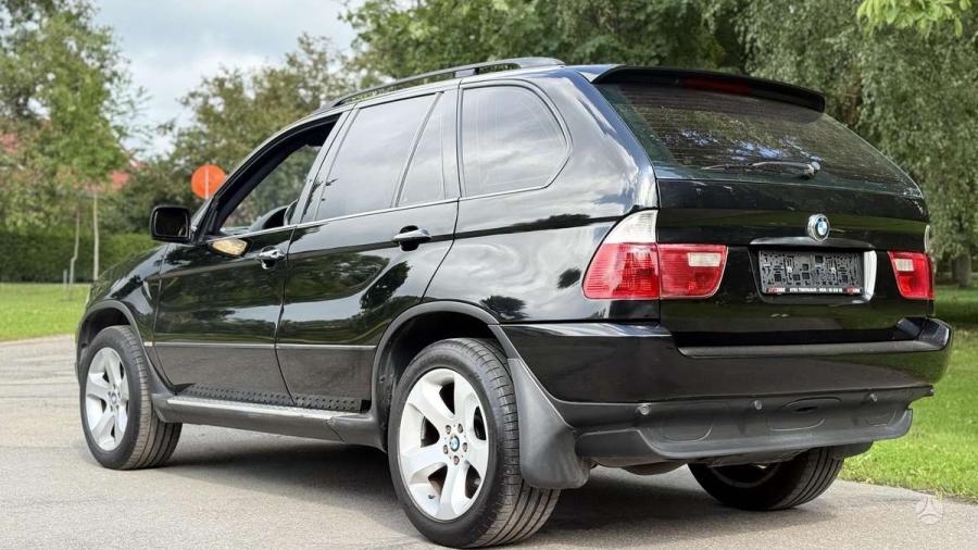 Black BMW X5 2004 in Panevezys, with an engine capacity of 2.99 L and mileage of 340 thousand km for 4800 €, photo 10 on AUTOMOTO.COM.LV