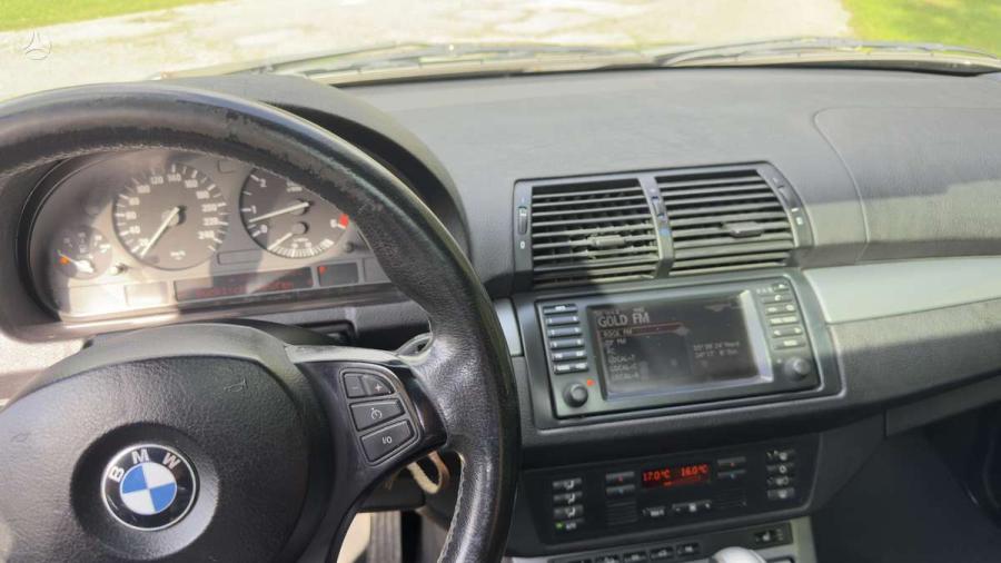 Black BMW X5 2004 in Panevezys, with an engine capacity of 2.99 L and mileage of 340 thousand km for 4800 €, photo 15 on AUTOMOTO.COM.LV