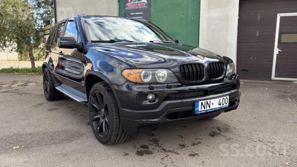Black BMW X5 2004 in Daugavpils, with an engine capacity of 3.00 L and mileage of 320 thousand km for 6000 €, photo 1 on AUTOMOTO.COM.LV