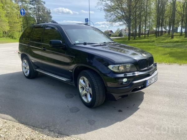 Black BMW X5 2005 in Aluksne, with an engine capacity of 3.00 L and mileage of 357 thousand km for 3750 €, photo 1 on AUTOMOTO.COM.LV