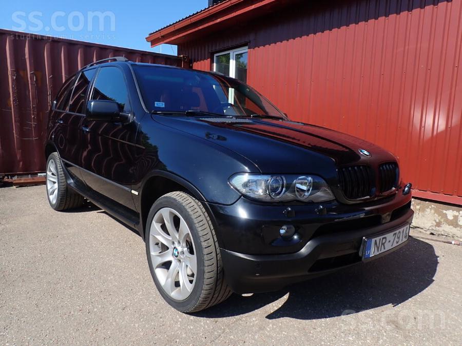Black BMW X5 2005 in Liepaja, with an engine capacity of 3.00 L and mileage of 434 thousand km for 15500 €, photo 1 on AUTOMOTO.COM.LV