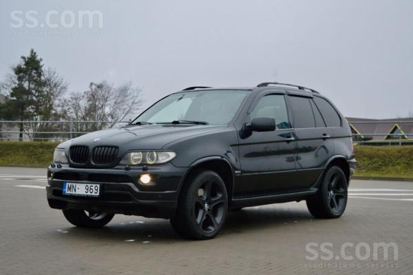 Black BMW X5 2005 in Rezekne, with an engine capacity of 3.00 L and mileage of 403 thousand km for 7000 €, photo 1 on AUTOMOTO.COM.LV