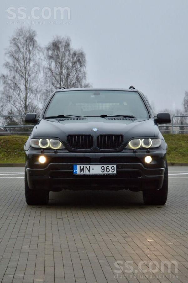 Black BMW X5 2005 in Rezekne, with an engine capacity of 3.00 L and mileage of 403 thousand km for 7000 €, photo 2 on AUTOMOTO.COM.LV