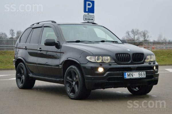 Black BMW X5 2005 in Rezekne, with an engine capacity of 3.00 L and mileage of 403 thousand km for 7000 €, photo 3 on AUTOMOTO.COM.LV