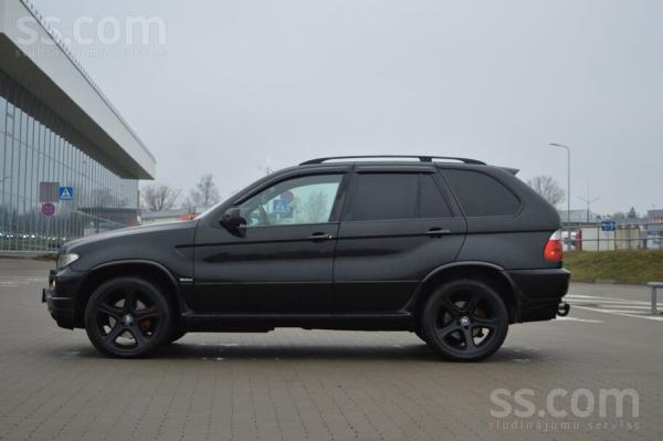 Black BMW X5 2005 in Rezekne, with an engine capacity of 3.00 L and mileage of 403 thousand km for 7000 €, photo 5 on AUTOMOTO.COM.LV