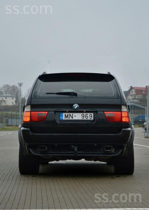 Black BMW X5 2005 in Rezekne, with an engine capacity of 3.00 L and mileage of 403 thousand km for 7000 €, photo 7 on AUTOMOTO.COM.LV