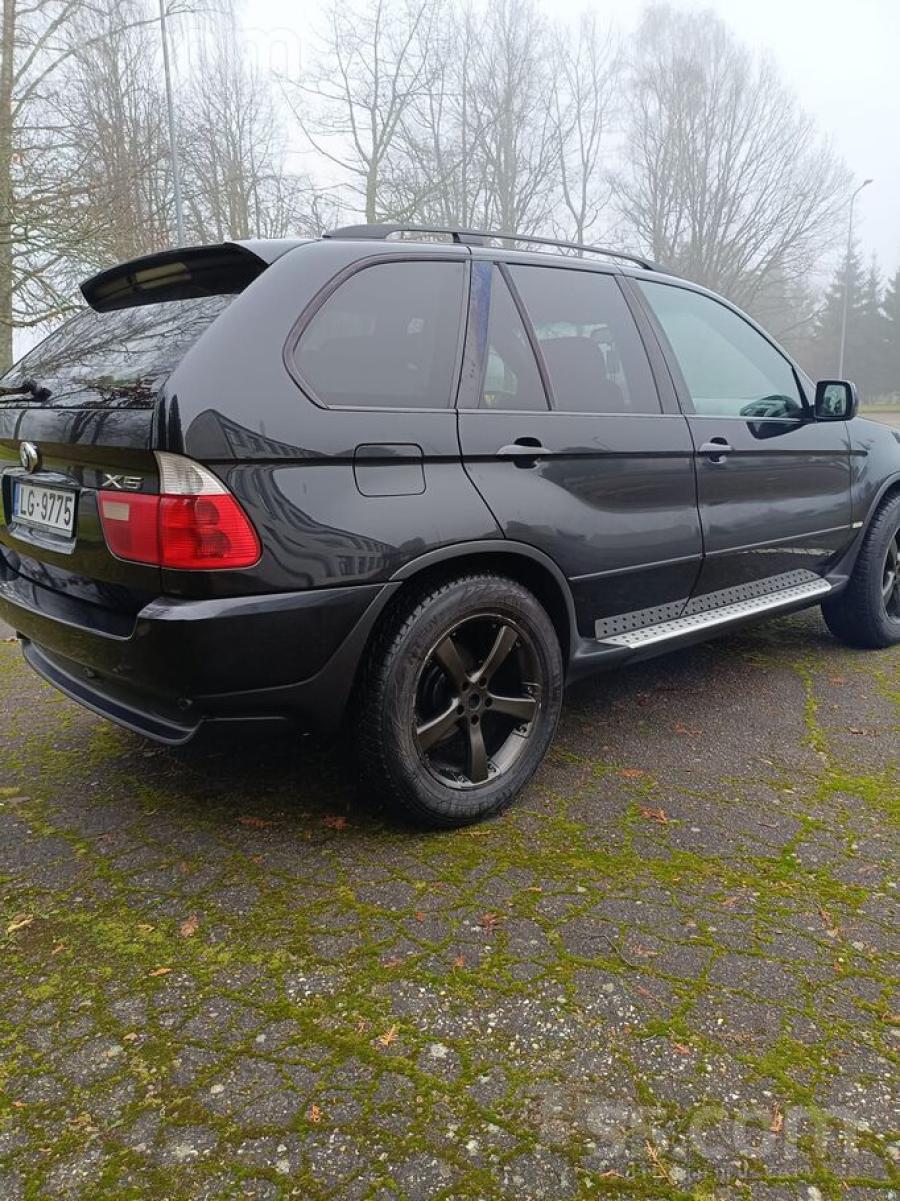 Black BMW X5 2005 in Talsi, with an engine capacity of 3.00 L and mileage of 253 thousand km for 5100 €, photo 5 on AUTOMOTO.COM.LV