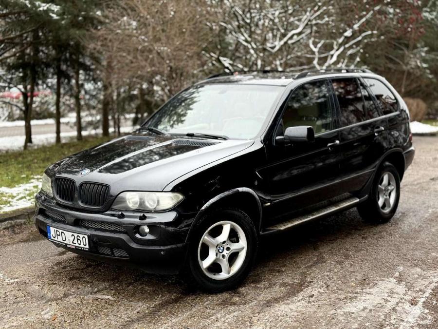 Melns BMW X5 2005 Viļņa, ar dzinēja tilpumu 3.00 L un nobraukumu 290 tūkst. km par 3900 €, foto 1 vietnē AUTOMOTO.COM.LV