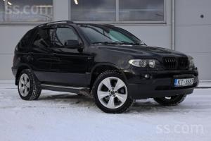 Black BMW X5 2005 in Riga, with an engine capacity of 3.00 L and mileage of 0 thousand km for 5495 €, photo 4 on AUTOMOTO.COM.LV