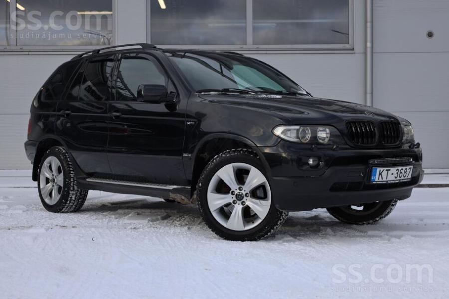 Black BMW X5 2005 in Riga, with an engine capacity of 3.00 L and mileage of 0 thousand km for 5495 €, photo 4 on AUTOMOTO.COM.LV