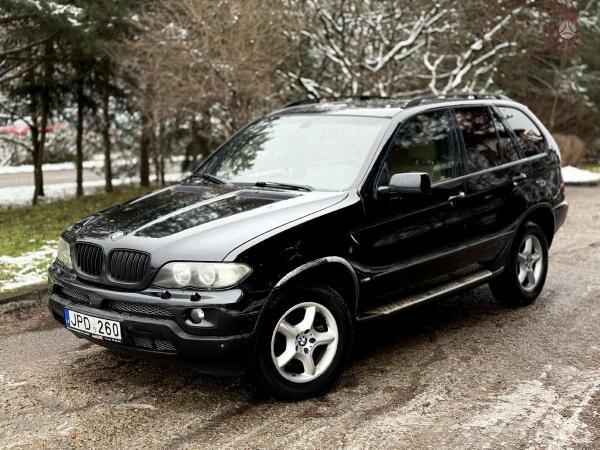 Black BMW X5 2005 in Vilnius, with an engine capacity of 2.99 L and mileage of 289 thousand km for 3900 €, photo 1 on AUTOMOTO.COM.LV