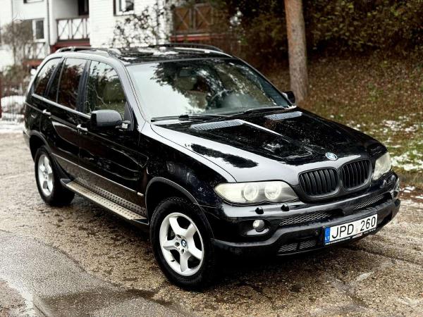 Black BMW X5 2005 in Vilnius, with an engine capacity of 2.99 L and mileage of 289 thousand km for 3900 €, photo 2 on AUTOMOTO.COM.LV