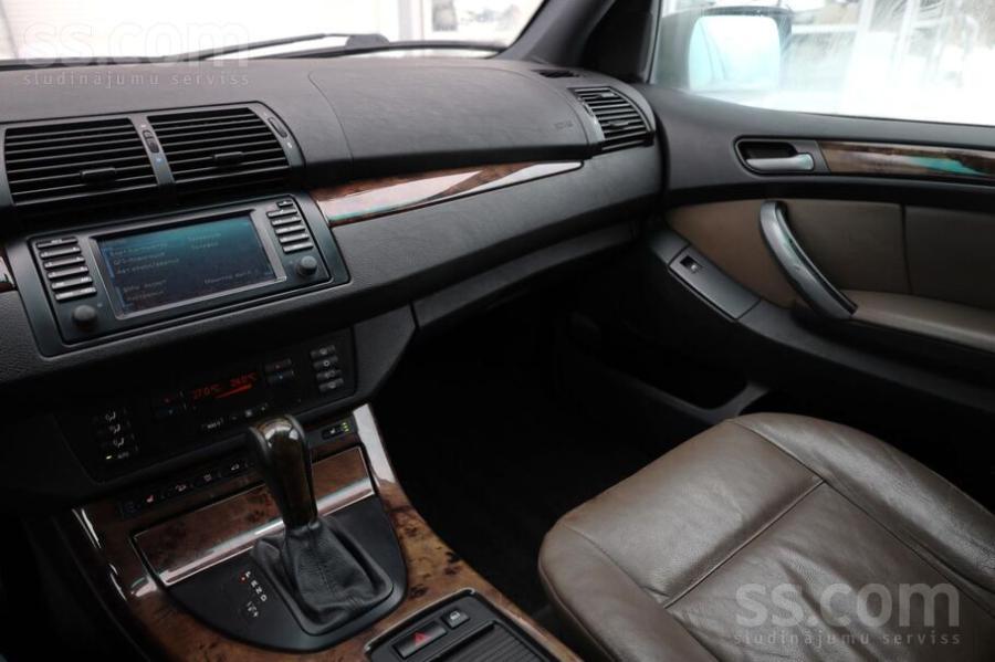 Melns BMW X5 2005 Rīga, ar dzinēja tilpumu 3.00 L un nobraukumu 0 tūkst. km par 4995 €, foto 8 vietnē AUTOMOTO.COM.LV