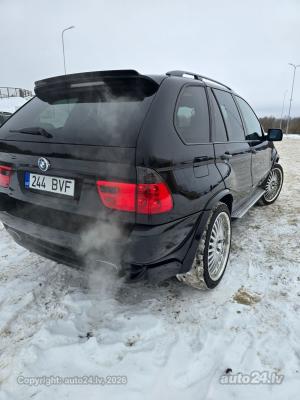Black BMW X5 2005 in Narva, with an engine capacity of 4.80 L and mileage of 282 thousand km for 9300 €, photo 4 on AUTOMOTO.COM.LV