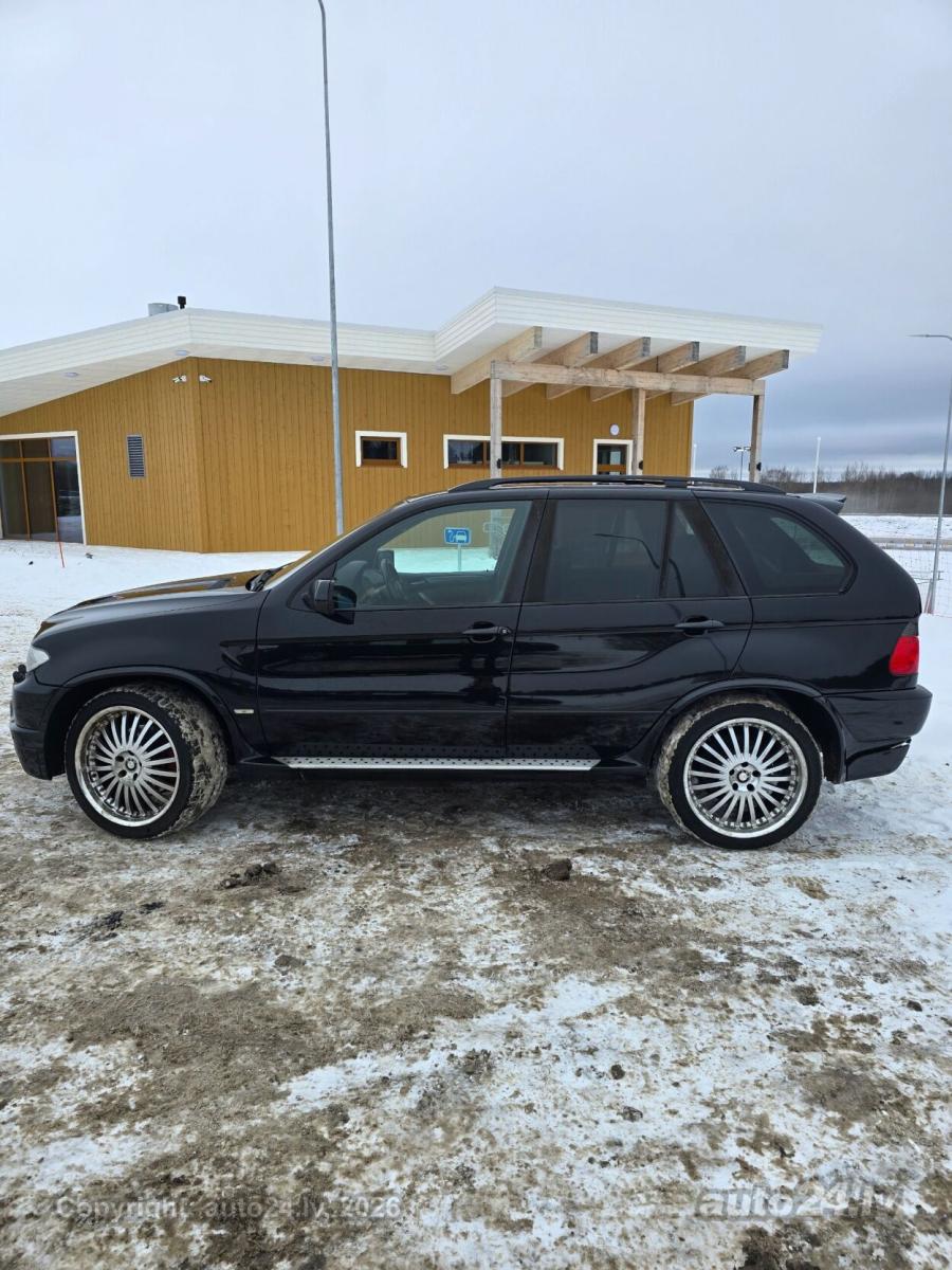 Black BMW X5 2005 in Narva, with an engine capacity of 4.80 L and mileage of 282 thousand km for 9300 €, photo 6 on AUTOMOTO.COM.LV